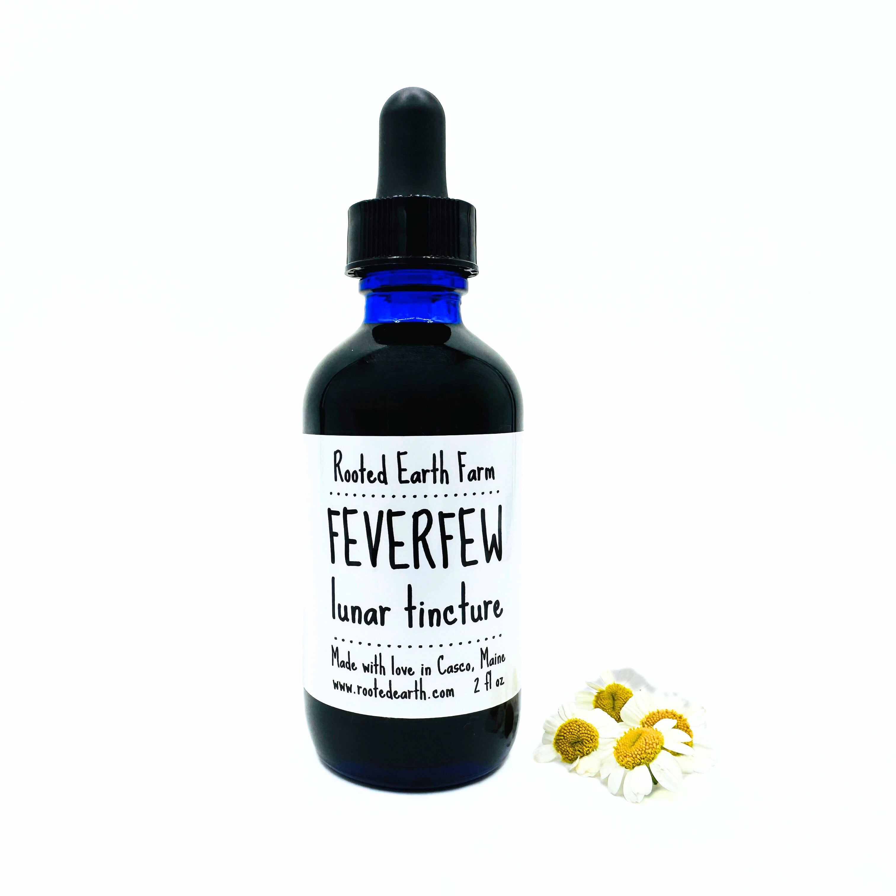 Feverfew Tincture - Gluten-Free Extract – Rooted Earth Farm + Apothecary