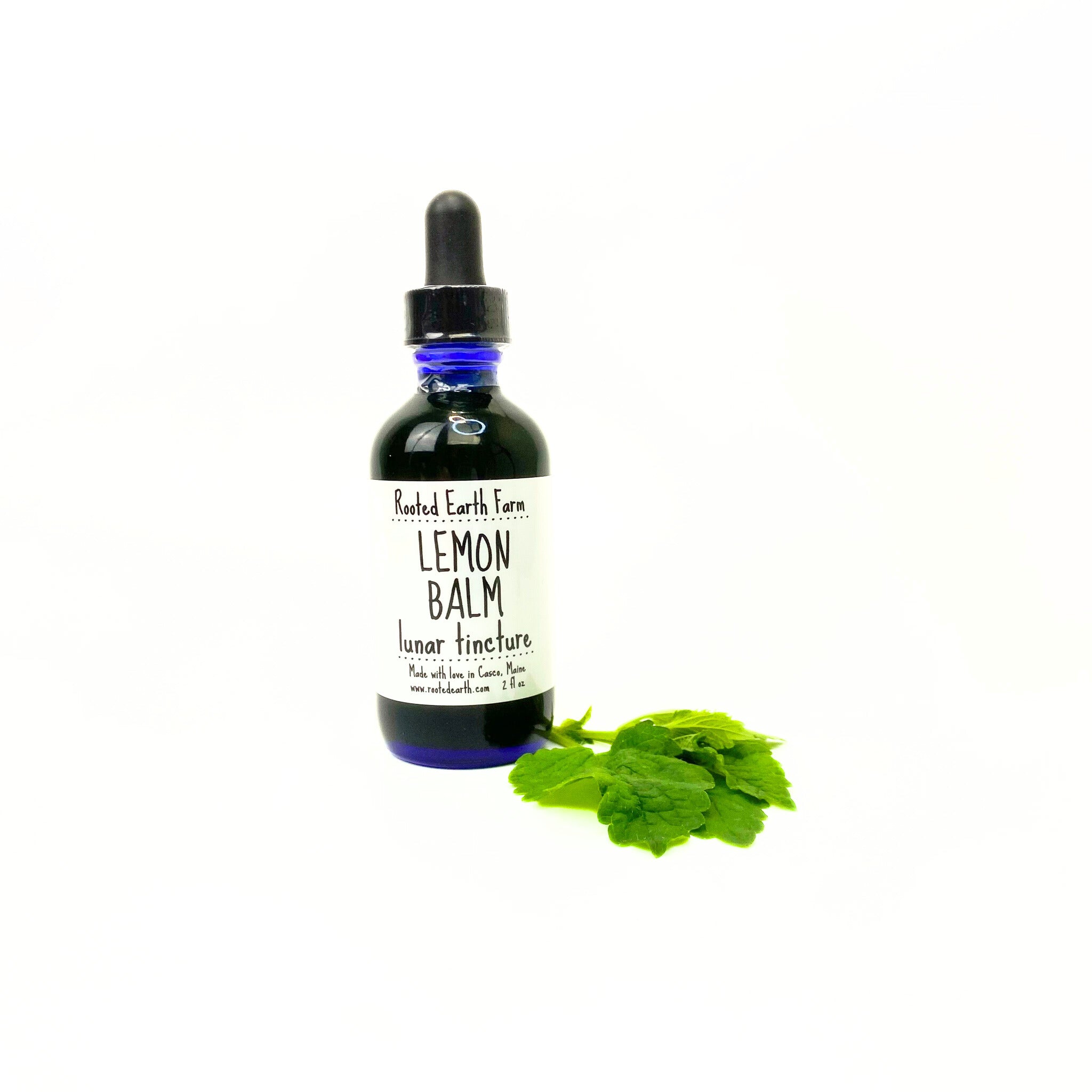 Lemon Balm Tincture - Gluten-Free Extract – Rooted Earth Farm + Apothecary