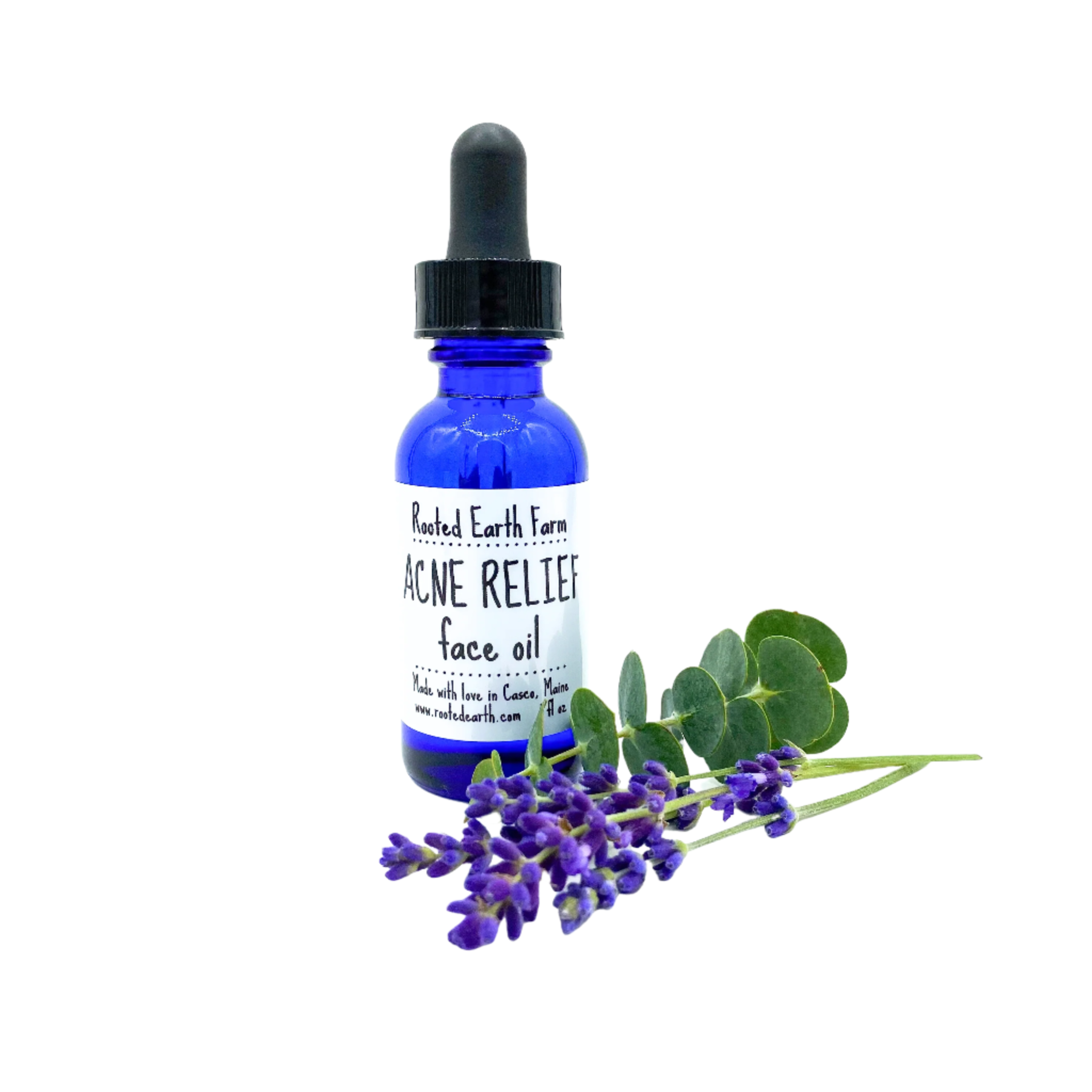 Acne Relief Face Oil - Plant Based Face Serum for Breakouts – Rooted ...