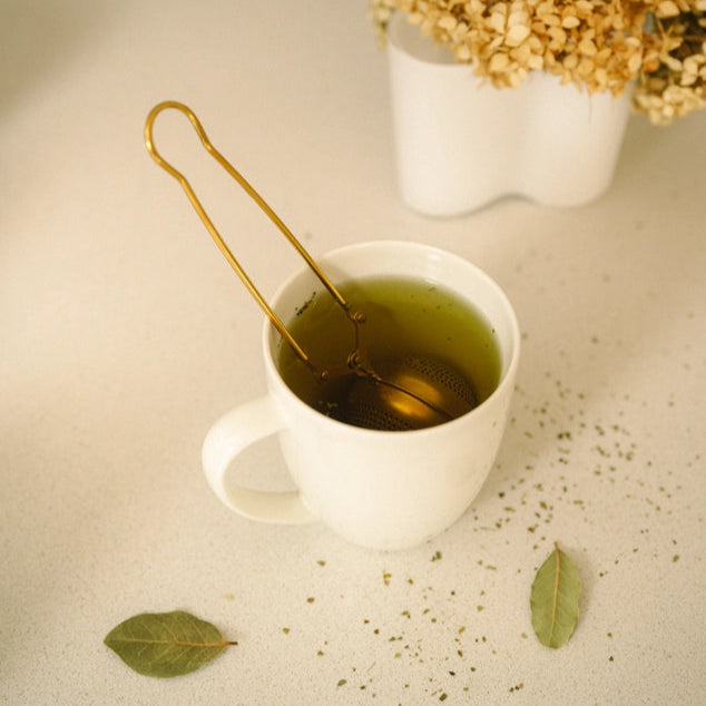 Gold Tea Ball Infuser – Rooted Earth Farm + Apothecary