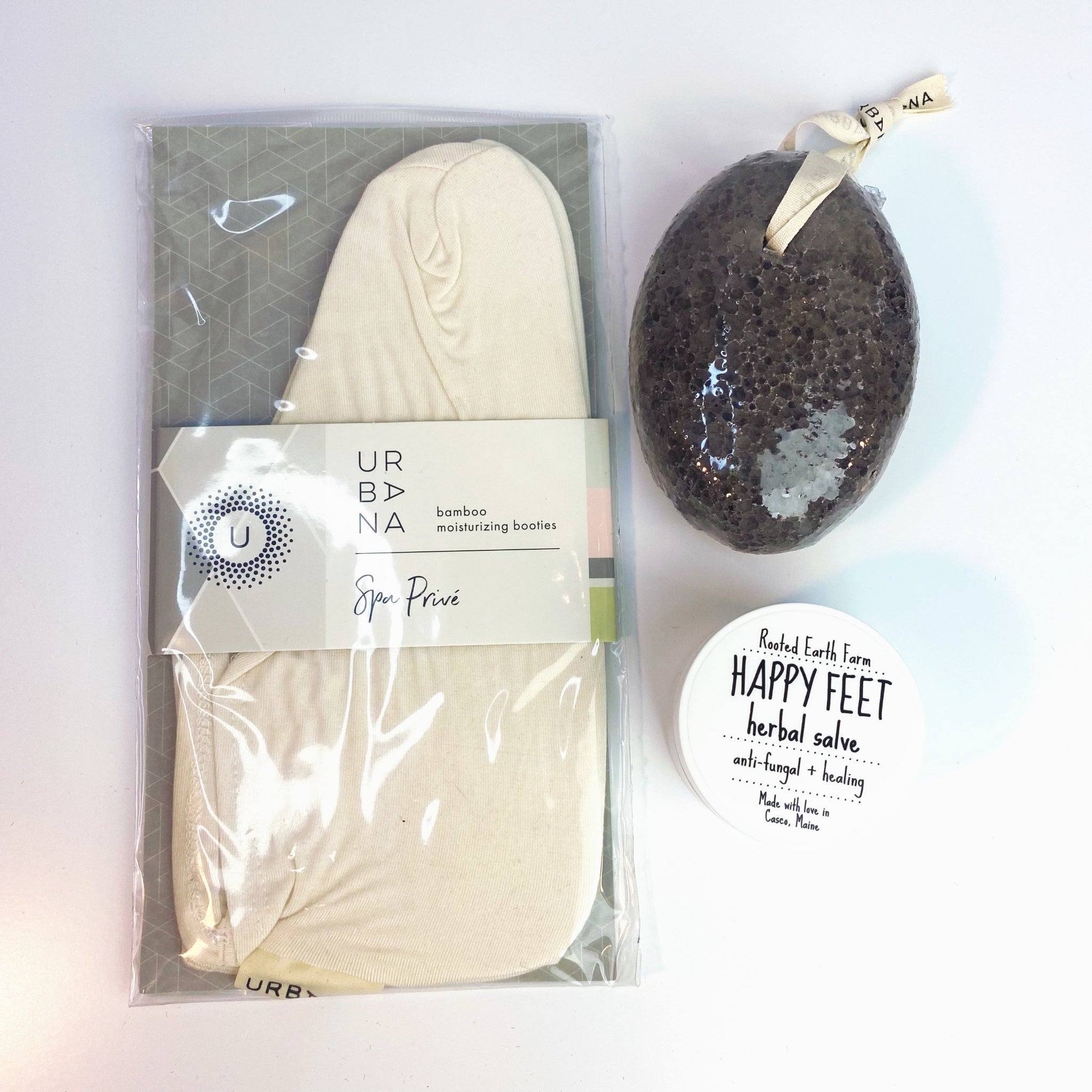Foot Care Gift Set - Natural Foot Pampering Kit with Pumice Stone ...
