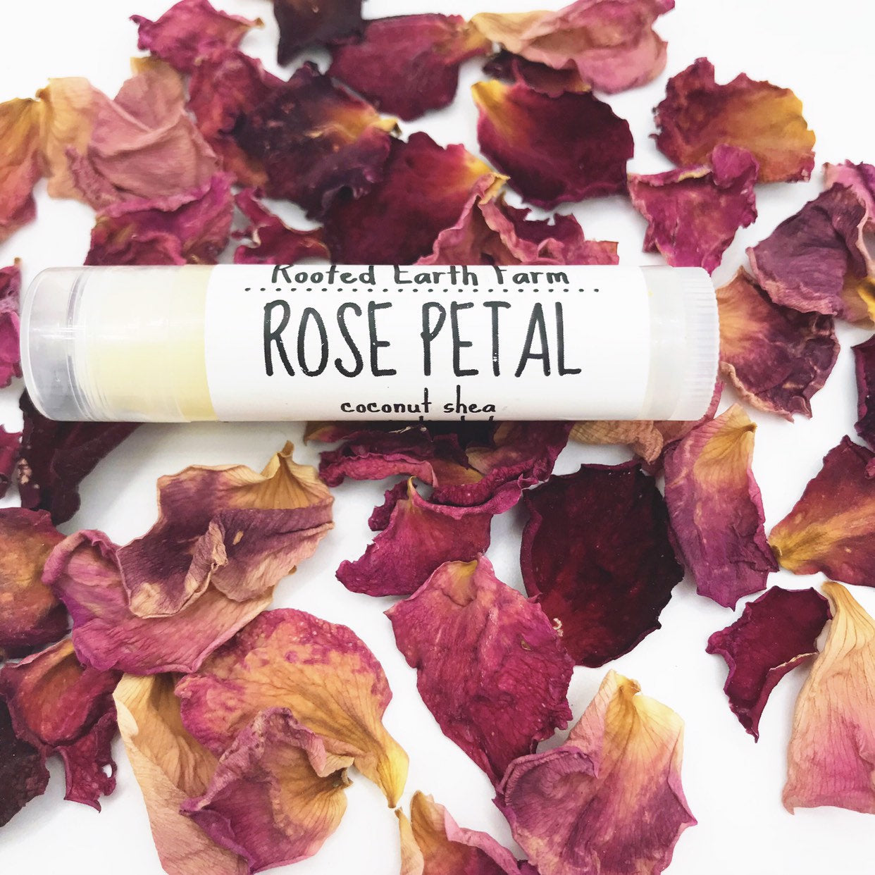 Rose Petal Lip Balm – Rooted Earth Farm + Apothecary