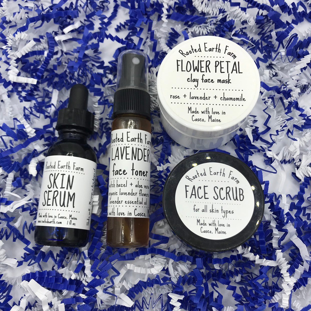 Botanical Skin Care Gift Set - Natural Facial Care Collection – Rooted ...